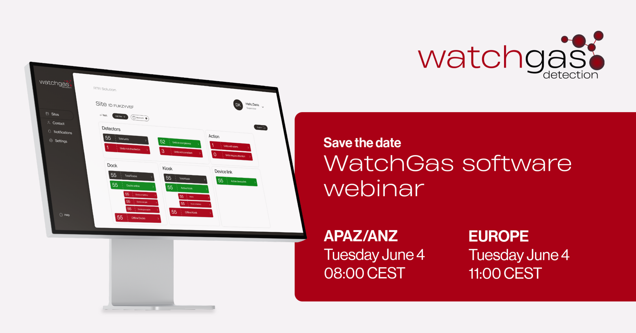 Gas detection systems for a safe work environment